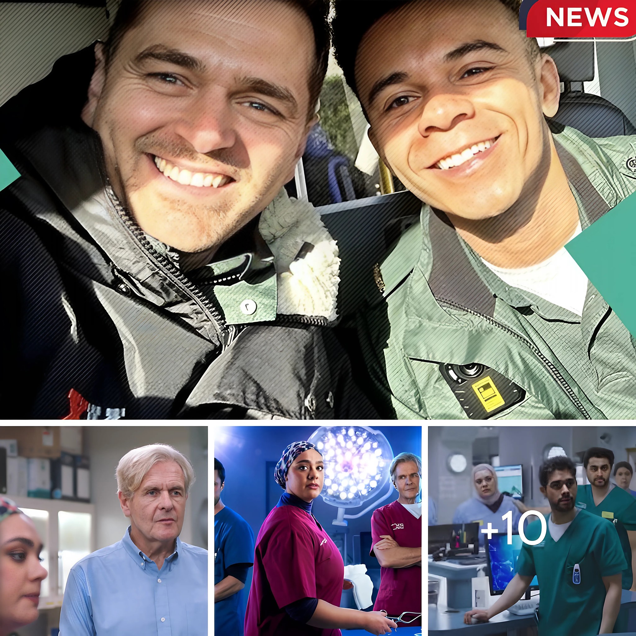 Casualty airs major exit in Rida and Russell story in early iPlayer release